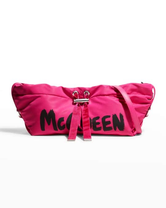 McQueen Mini Bundle Logo Drawstring Crossbody Bag | Neiman Marcus