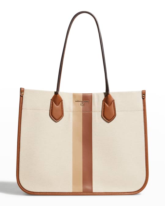 MICHAEL Michael Kors Heidi Large Canvas Tote Bag | Neiman Marcus MICHAEL Michael Kors Heidi Large Canvas Tote Bag | Neiman Marcus