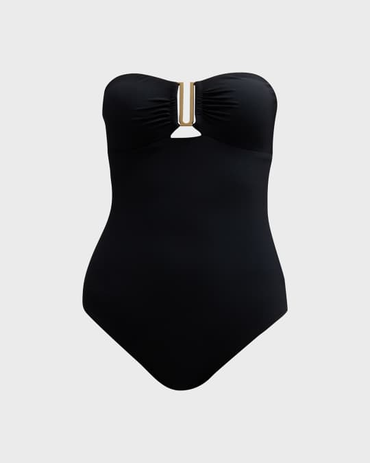 JETS Australia Jetset Bandeau One-Piece Swimsuit | Neiman Marcus