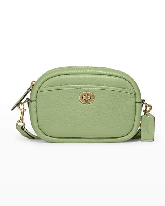 Coach Pebbled Leather Camera Crossbody Bag | Neiman Marcus
