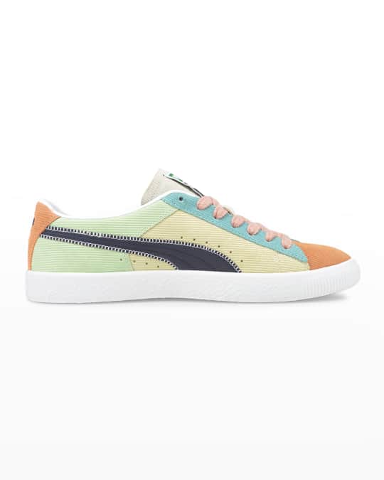 Puma Men's VTG Suede Color-Block Low-Top Sneakers | Neiman Marcus
