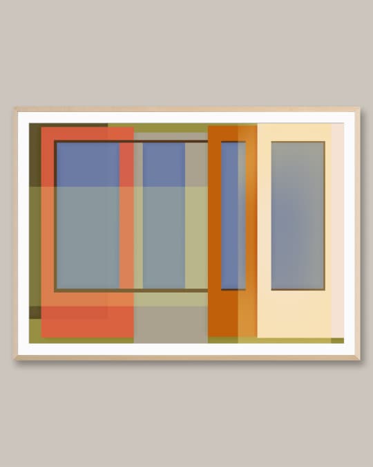 Grand Image Home Elevations 6' Framed Wall Art | Neiman Marcus