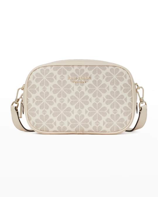 kate spade new york medium spade flower canvas camera crossbody bag ...