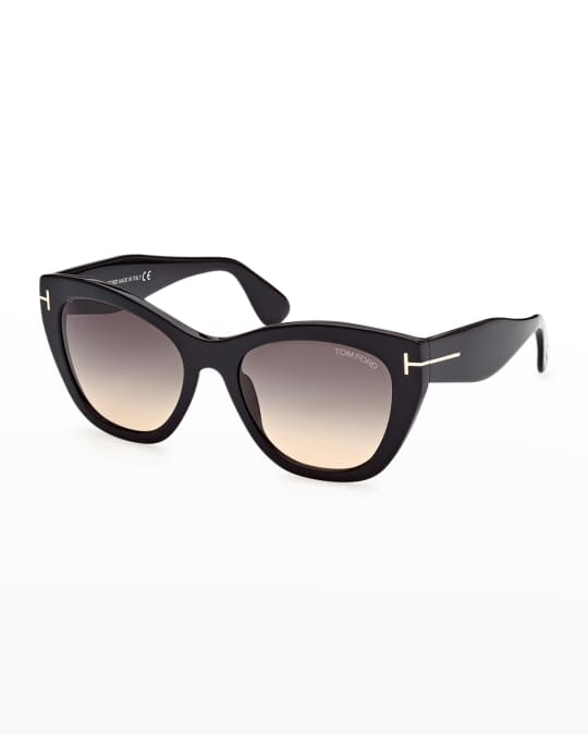TOM FORD Cara Plastic Cat-Eye Sunglasses | Neiman Marcus
