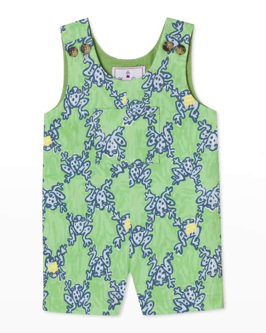 Classic Prep Childrenswear Boy's James Shortalls - Frog Prince Print ...