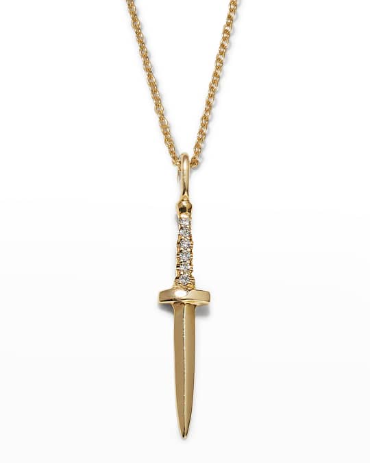 DRU. Diamond Dagger Necklace | Neiman Marcus