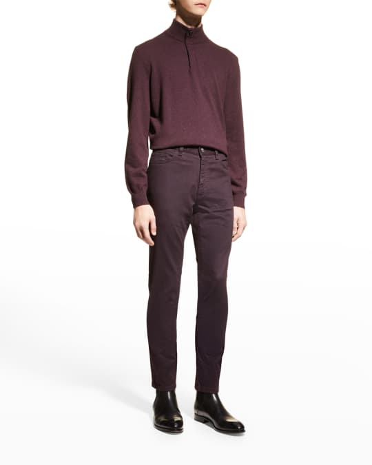 ZEGNA Men's 5-Pocket Slim Fit Dress Pants | Neiman Marcus