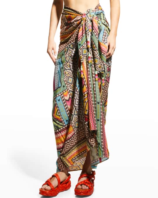 Farm Rio Banana Scarves Sarong Coverup | Neiman Marcus