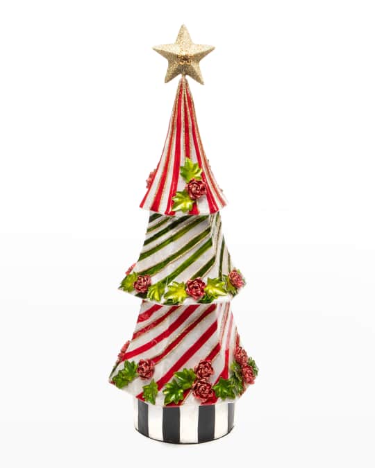 MacKenzie-Childs 18" Jolly Tiered Capiz Tree | Neiman Marcus