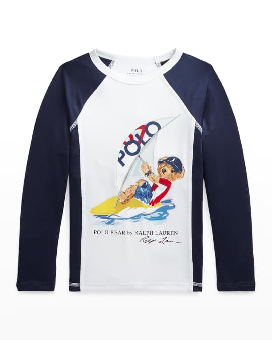 Ralph Lauren Childrenswear Boy's Sport Windsurfing Polo Bear Rash Guard ...
