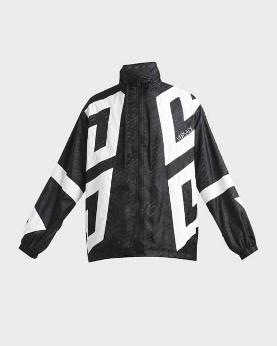 Versace Men's Greca Track Jacket | Neiman Marcus