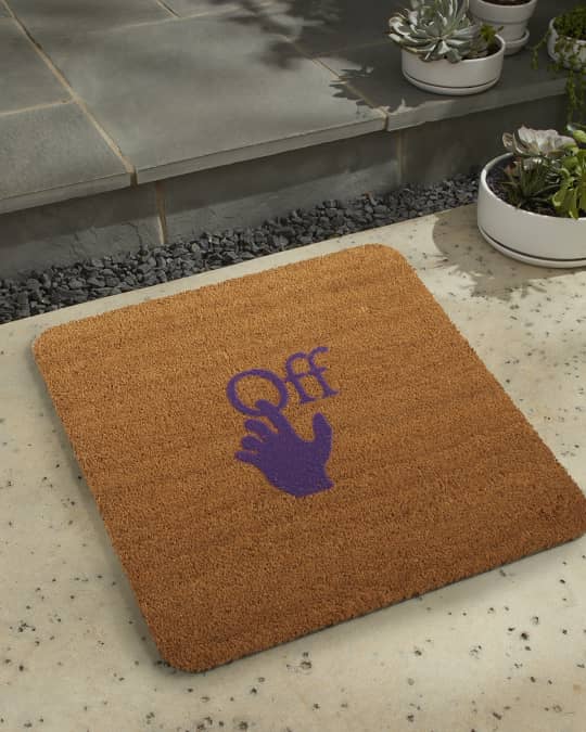 Off-White Hand Logo Doormat | Neiman Marcus