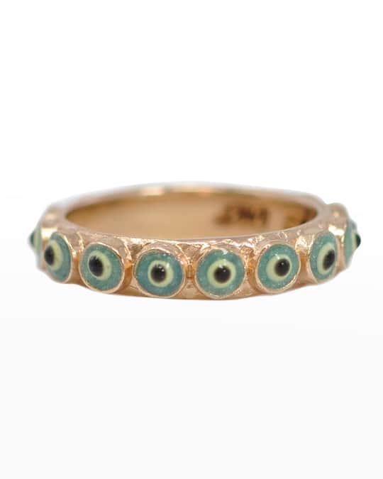Armenta Metallic Turquoise Evil Eye Band | Neiman Marcus