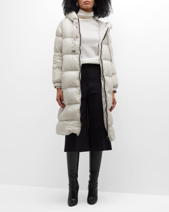 Max Mara Seipa Hooded Long Parka Jacket | Neiman Marcus