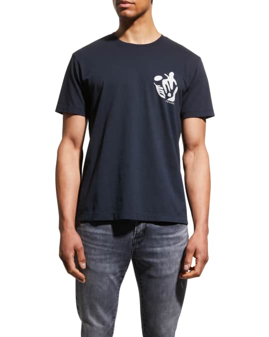 FRAME Men's Summer-Print Crew T-Shirt | Neiman Marcus