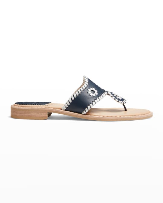 Jack Rogers Heritage Jacks Bicolor Thong Sandals | Neiman Marcus
