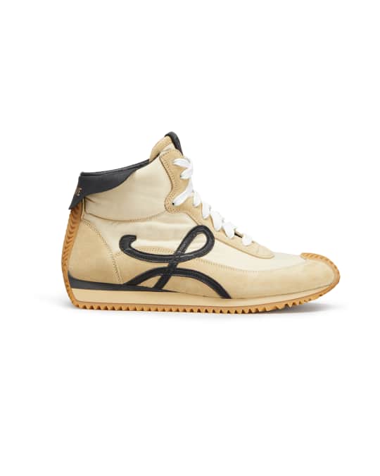 Loewe Flow High-Top Retro Runner Sneakers | Neiman Marcus