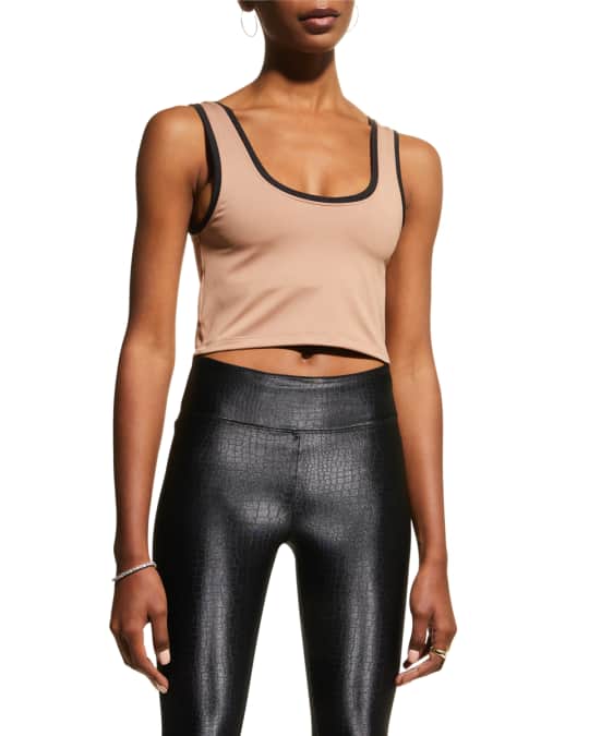 Terez Colorblock TLC Active Crop Top | Neiman Marcus