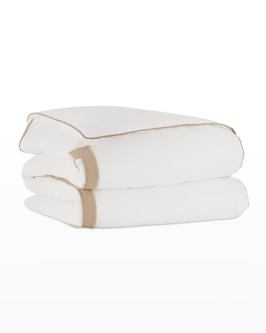Eastern Accents Brentwood Jute Border Duvet Cover | Neiman Marcus