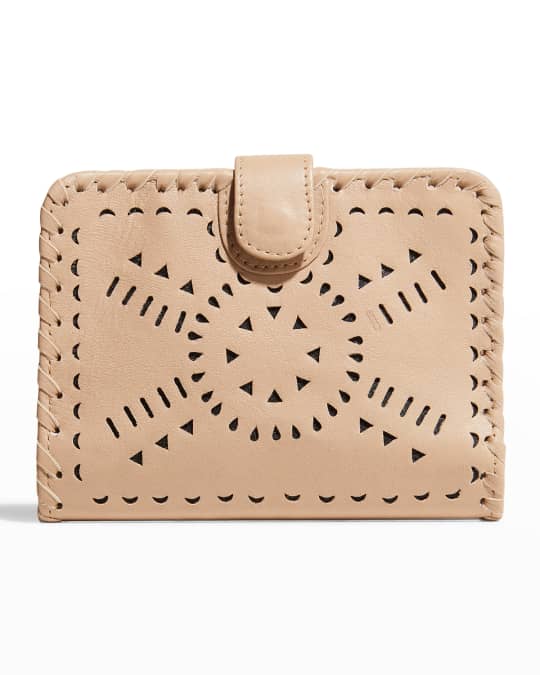 Cleobella Mexicana Small Laser Cut Bifold Wallet | Neiman Marcus
