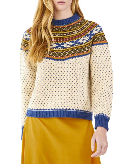 Hunter Bell NYC Josie Fair Isle Heart Sweater | Neiman Marcus