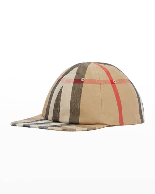 Burberry Men's Check Baseball Hat | Neiman Marcus