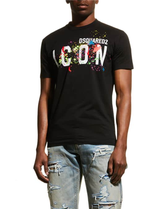Dsquared2 Men's Icon Splatter Cool T-Shirt | Neiman Marcus
