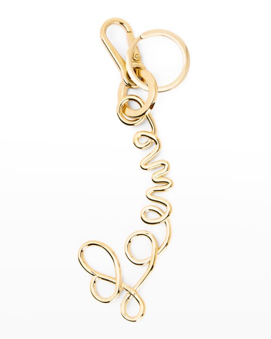 Loewe Signature Charm in Brass | Neiman Marcus