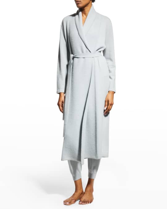 Neiman Marcus Cashmere Collection Belted Wrap Cashmere Robe | Neiman Marcus