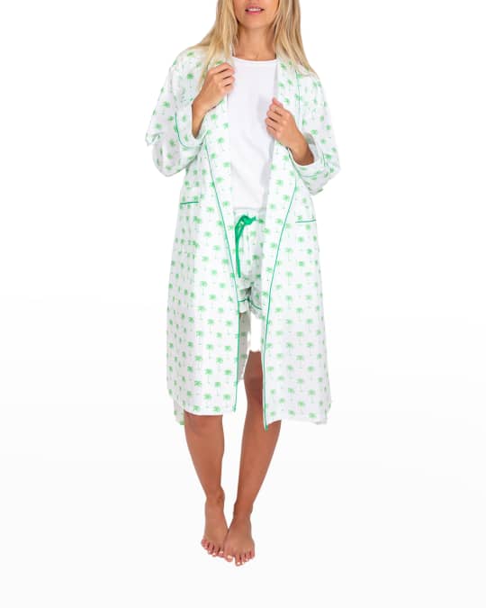 Sant and Abel Palm Tree-Print Robe | Neiman Marcus