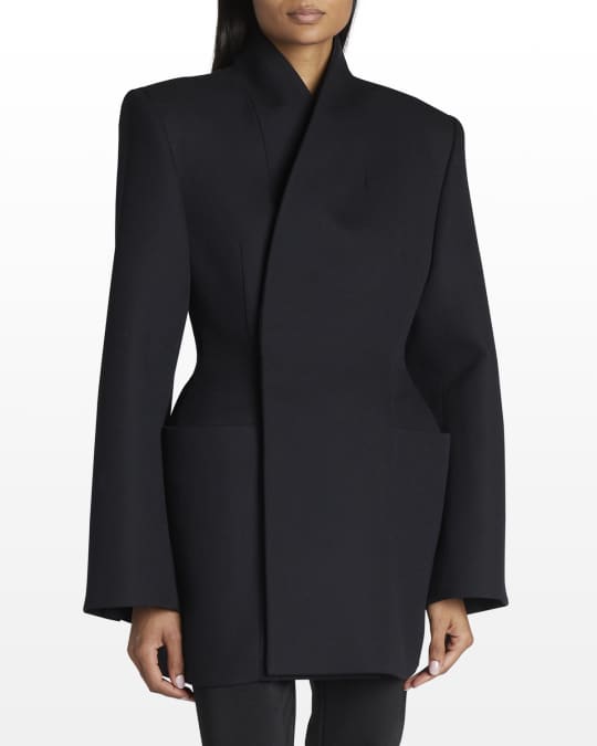 Balenciaga Barathea Hourglass Jacket | Neiman Marcus