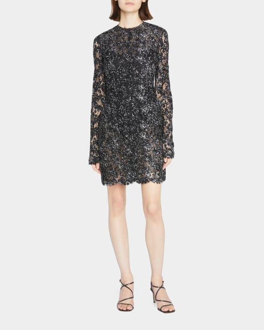 Jason Wu Collection Splatter Paint Lace Mini Dress | Neiman Marcus