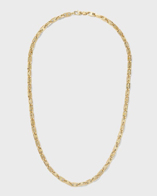 Roberto Coin White Gold Anchor-Link Necklace, 28"L | Neiman Marcus