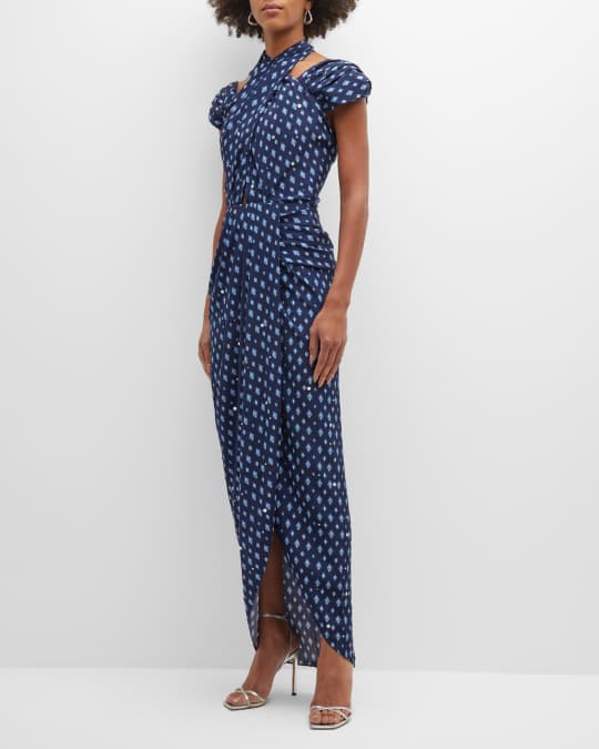 Johanna Ortiz Date In Salento Halter Tulip Maxi Dress | Neiman Marcus