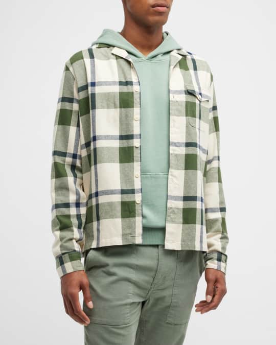 Onia Men's Cotton Flannel Overshirt | Neiman Marcus