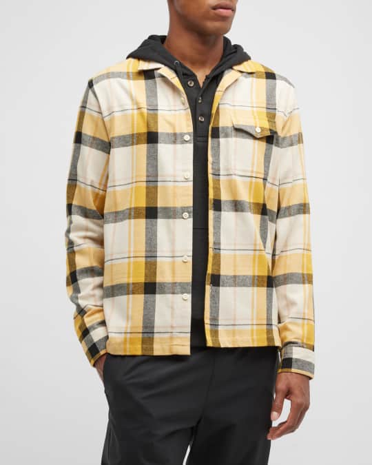 Onia Men's Cotton Flannel Overshirt | Neiman Marcus