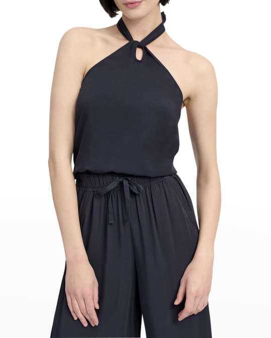 Splendid Thira Open-Back Halter Top | Neiman Marcus