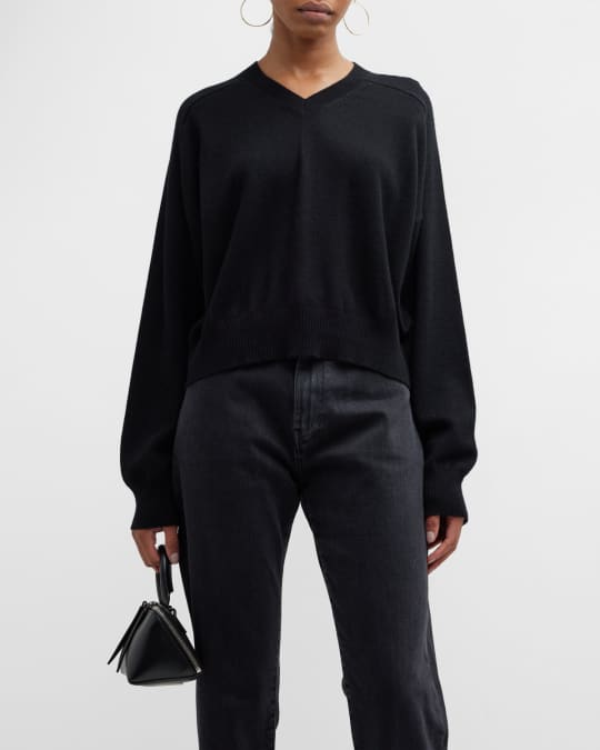 Loulou De Saison Emsalo Cashmere Crop Sweater | Neiman Marcus
