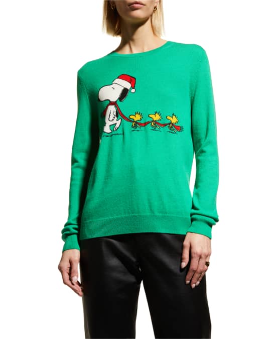 Chinti And Parker x Peanuts Snoopy Wool-Blend Sweater | Neiman Marcus