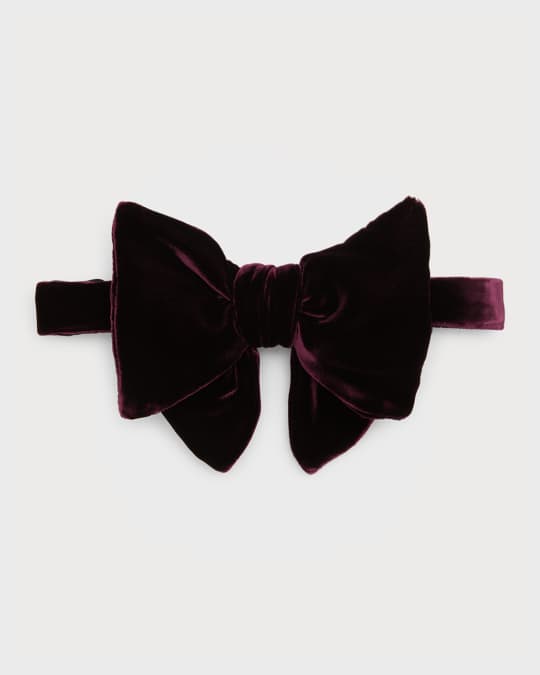 TOM FORD Men's Velvet Butterfly Bow Tie | Neiman Marcus