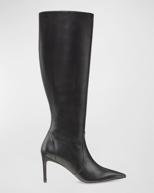 Stuart Weitzman Stuart Leather Stiletto Boots | Neiman Marcus