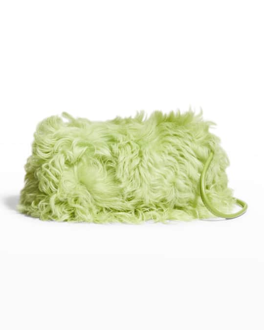 Dries Van Noten Mini Faux-Fur Drawstring Shoulder Bag | Neiman Marcus