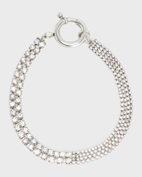 Isabel Marant Split Crystal Chain Necklace | Neiman Marcus