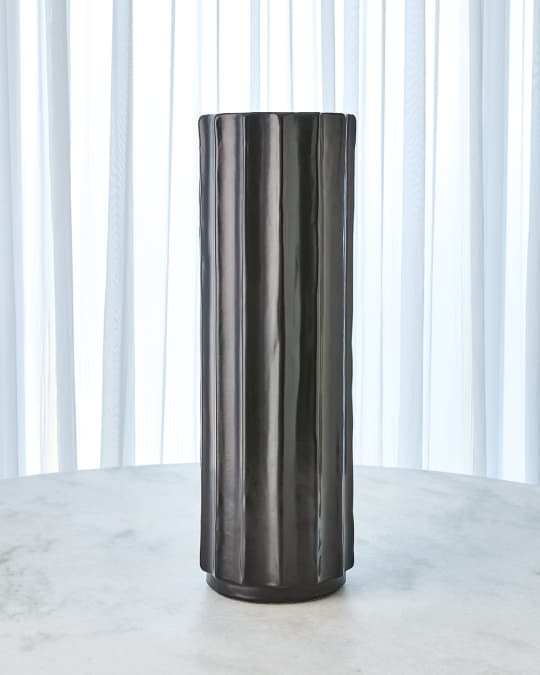 Global Views Large Fluted Column Vase | Neiman Marcus