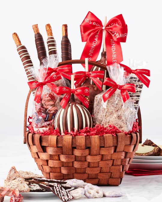 Mrs Prindable's Grand Holiday Caramel Apple Gift Basket | Neiman Marcus