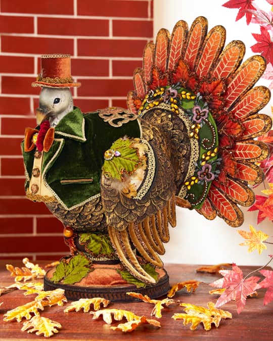 Katherine's Collection Harvest Turkey Thanksgiving Accent | Neiman Marcus