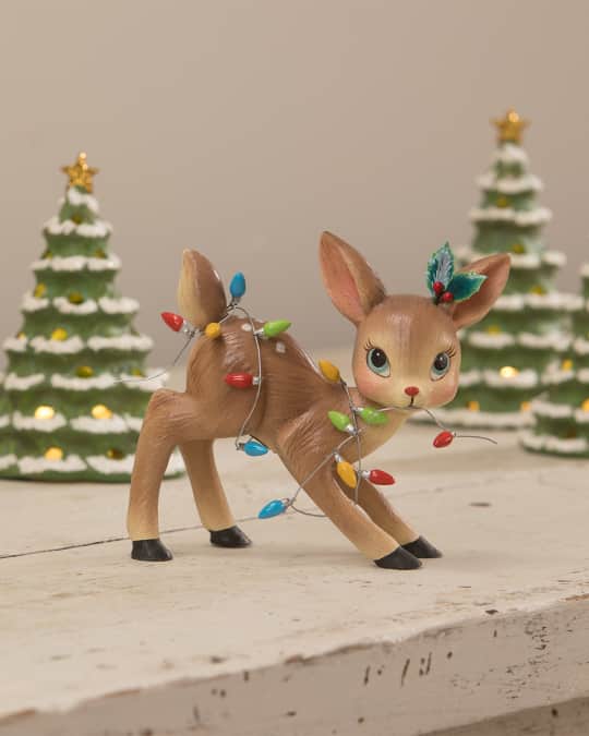 Bethany Lowe Holiday Decking The Halls Reindeer | Neiman Marcus