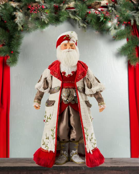 Katherine's Collection Mistletoe Magic Santa Doll 24-Inch Handmade ...