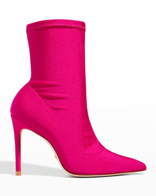 Stuart Weitzman Stuart Stretch Stiletto Sock Booties | Neiman Marcus