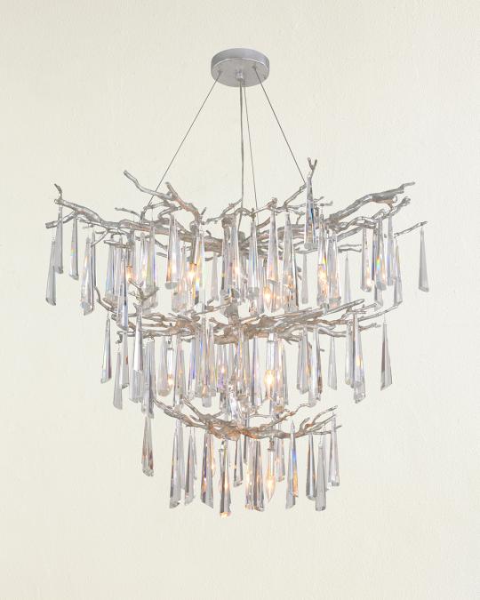 John-Richard Collection Twelve Light Crystal Drop Chandelier | Neiman ...